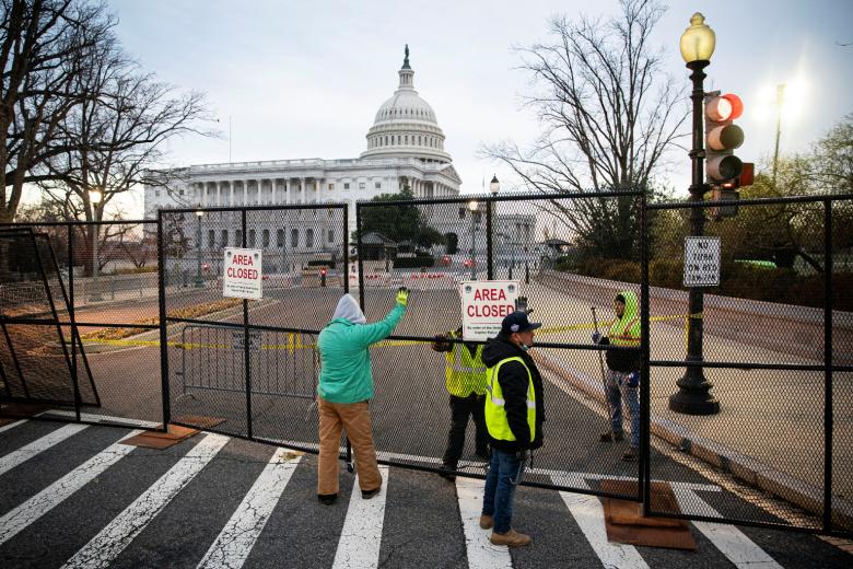 US Capitol barricades return as truckers head to Washington | The ...
