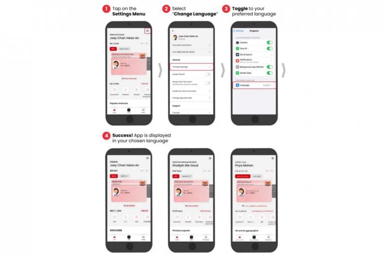 Budget debate: Singpass app available in four official languages, to ...