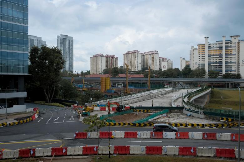 New flyover at one-north to open in 2023 to help motorists get into and ...