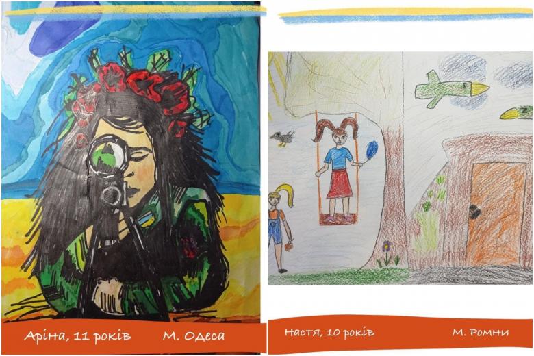 War story: Ukraine's children use crayons to channel trauma | The ...