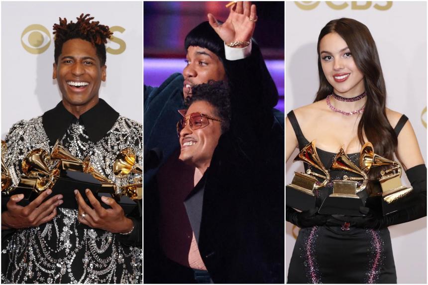 Grammys’ balancing act with wins for Jon Batiste, Olivia Rodrigo, Silk ...