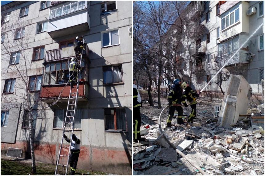 Russian shelling sets fire to 10 high-rise buildings in eastern Ukraine ...