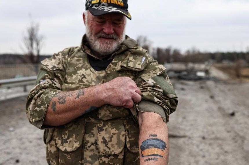 In Ukraine, US Vietnam veteran 'ready to fight' | The Straits Times