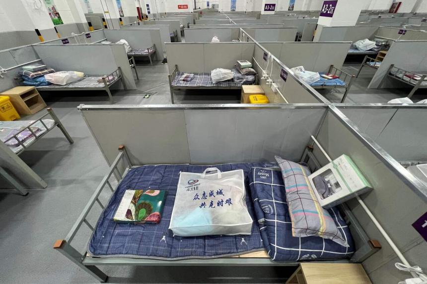 Shanghai races to build hundreds of thousands of isolation beds for ...