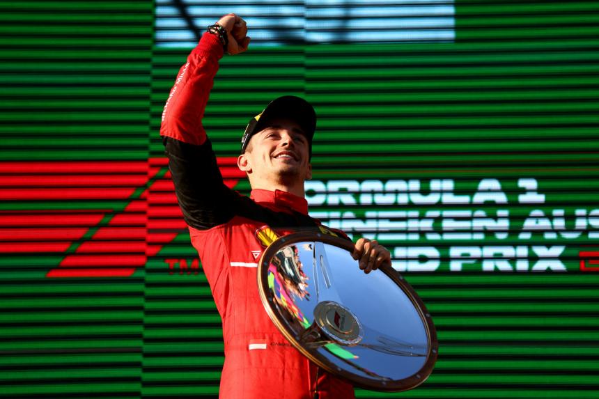 Formula One: Leclerc claims thumping win for Ferrari at Australian ...