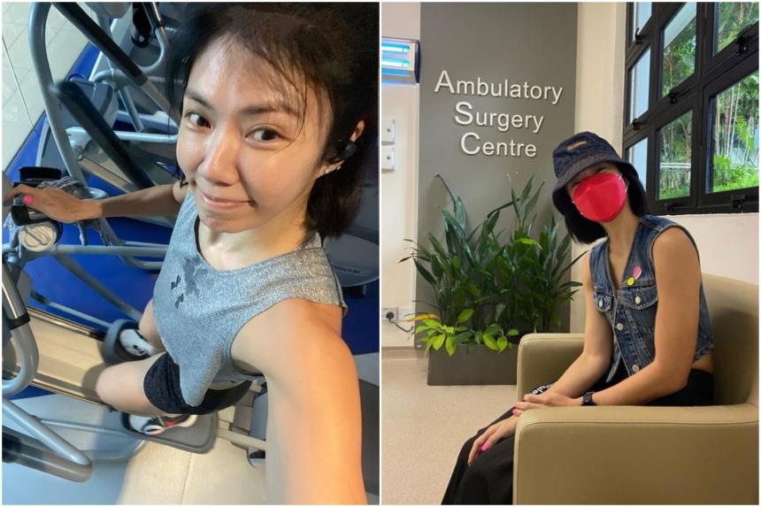 Actress May Phua back on her feet four days after surgery | The Straits Times