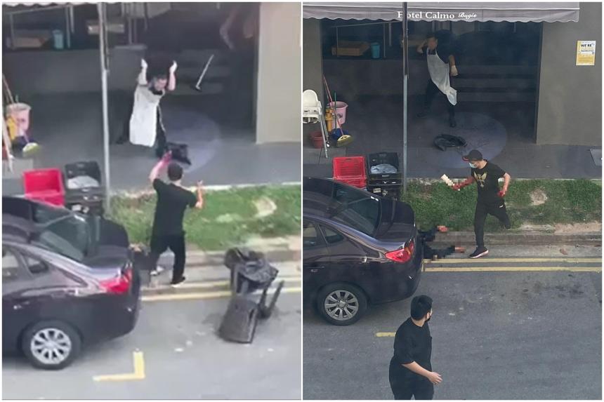 Workers say Beach Road slasher is separated from victim; couple have ...