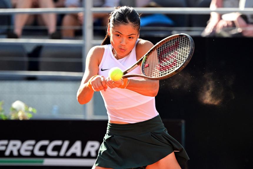 Tennis: Raducanu retires in Rome as back injury persists, Jabeur ...