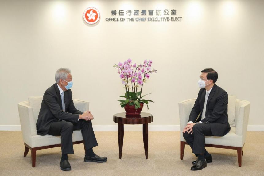 SM Teo Chee Hean and next Hong Kong leader John Lee welcome closer ties ...