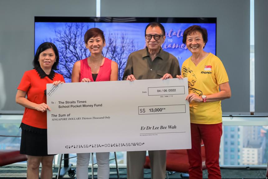 Ex-MP Lee Bee Wah donates $13,000 from book royalties to ST School ...