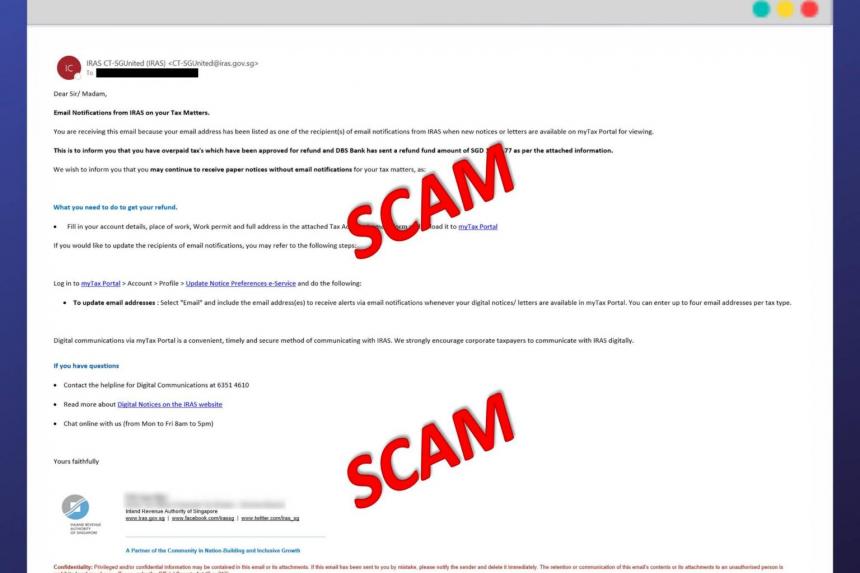 Iras warns against scam calls and e-mails that solicit taxpayers ...