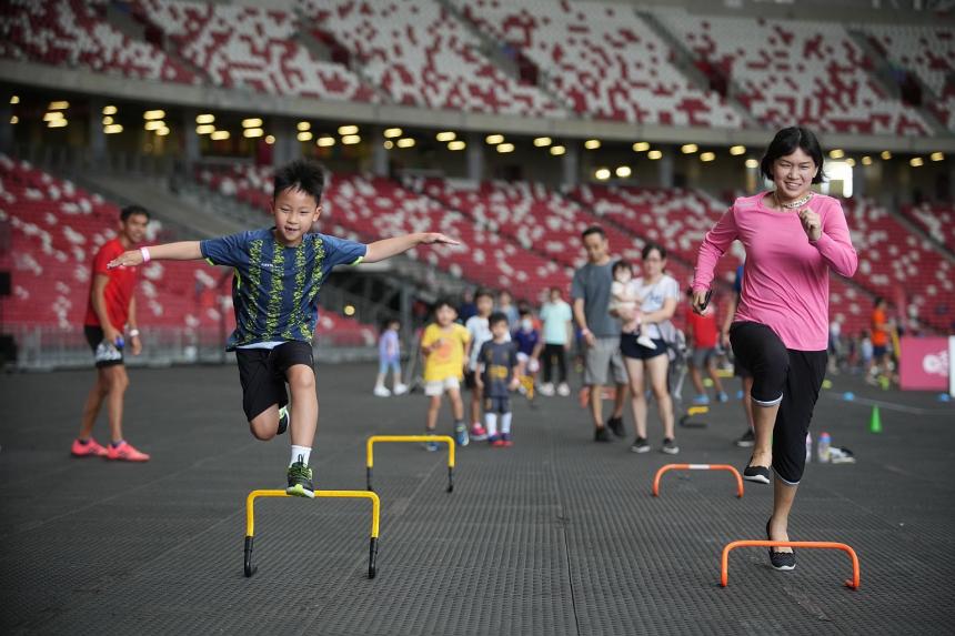 Fun day out for families at the National Stadium | The Straits Times