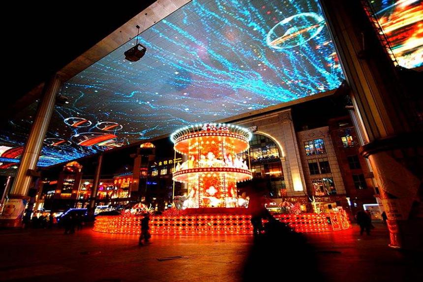 South-east Asia's largest suspended LED sky screen to be built in S ...