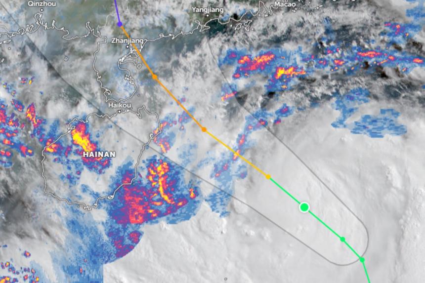 Ports close in China's island province of Hainan as tropical storm ...