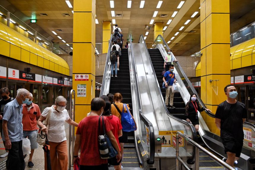 6-year escalator refurbishment project at 42 MRT stations completed ...