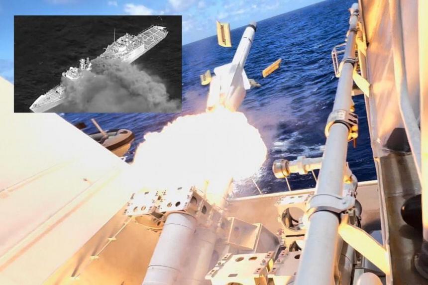 Malaysia navy ship fires first missile outside nation's waters in Hawaiian exercise | The ...
