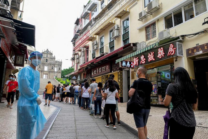Macau residents ordered to test daily for Covid-19 for a week | The ...