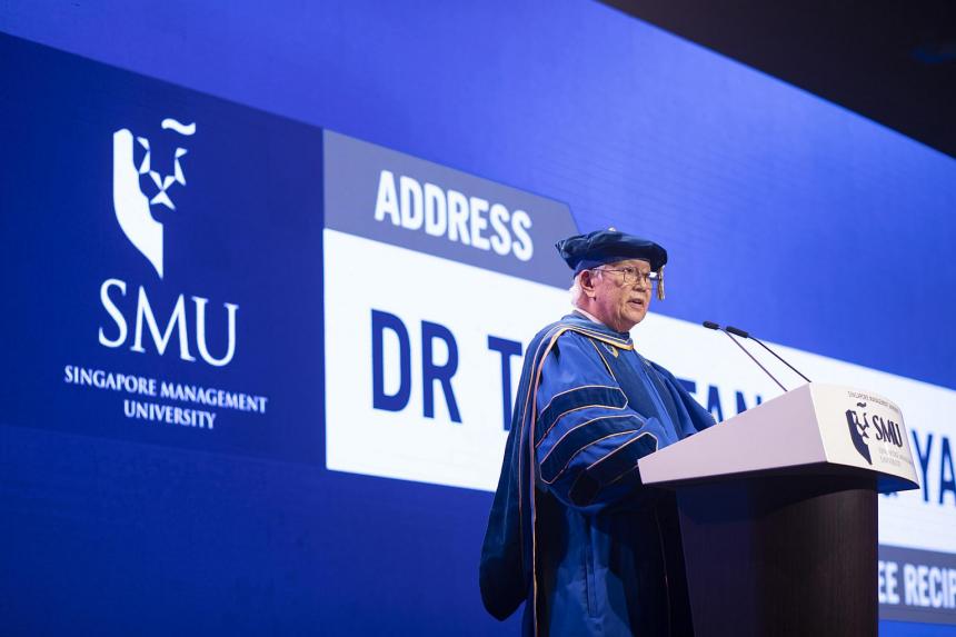 Ex-president Tony Tan awarded honorary degree for his role in setting ...