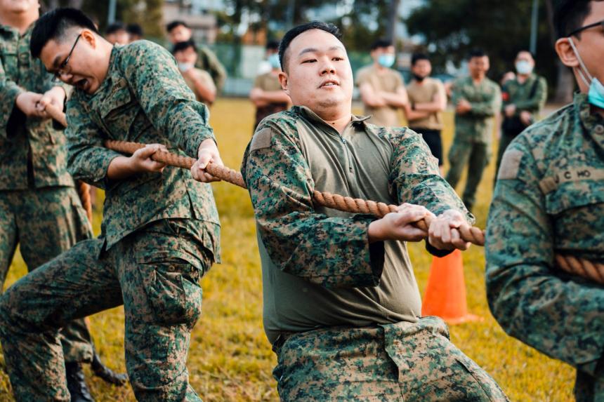 NS at 55: NSmen in infantry battalion bond over tug-of-war and durian ...