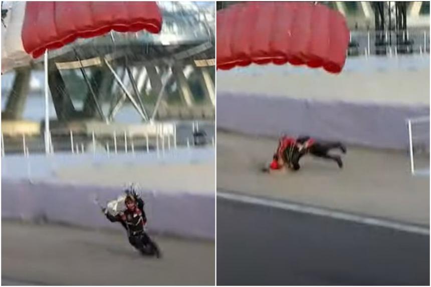 Red Lions parachutist in stable condition after hard landing at NDP ...