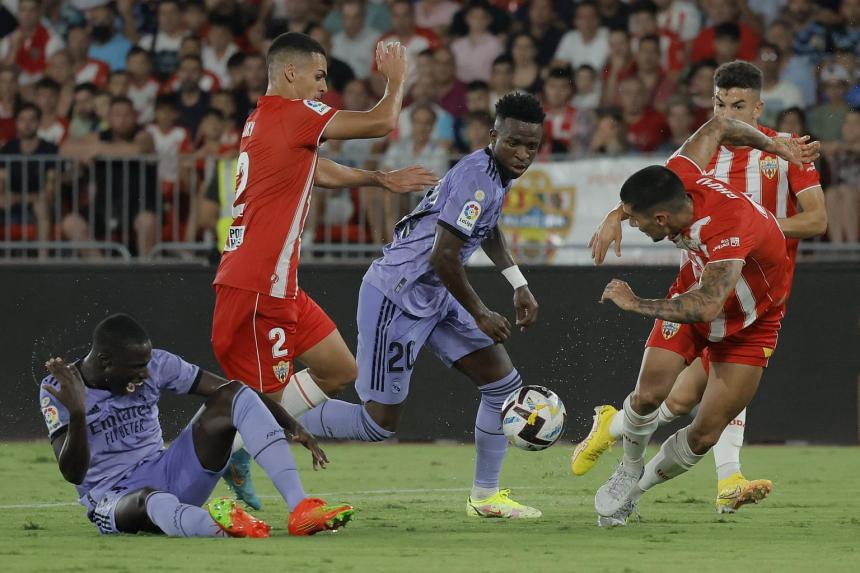 Football: Real Madrid fight back to defeat promoted Almeria in season ...