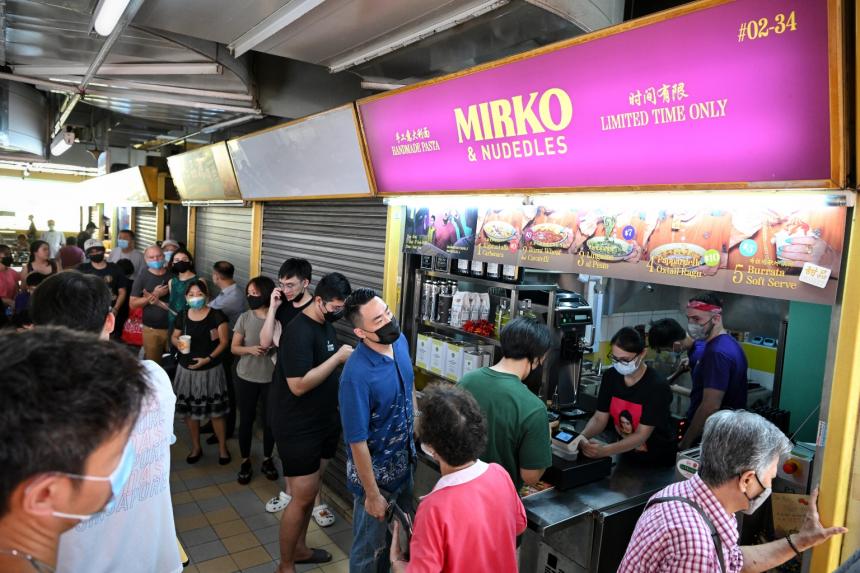 Italian chef Mirko Febbrile's pasta collab with hawker sells out in 35 ...