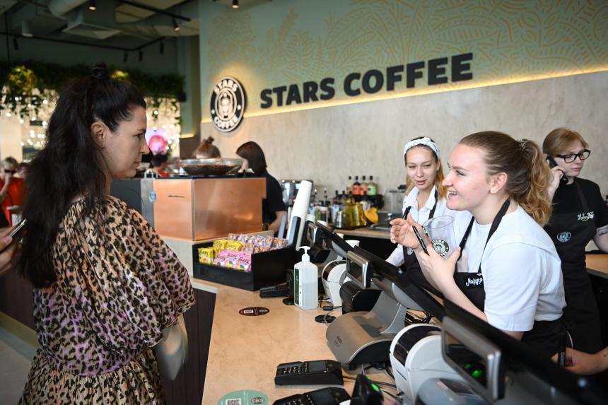 Pro-Putin rapper opens Starbucks successor in Moscow | The Straits Times
