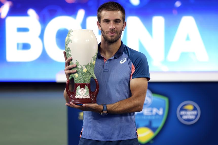 Tennis: Coric beats Tsitsipas to win Cincinnati and signal return to ...