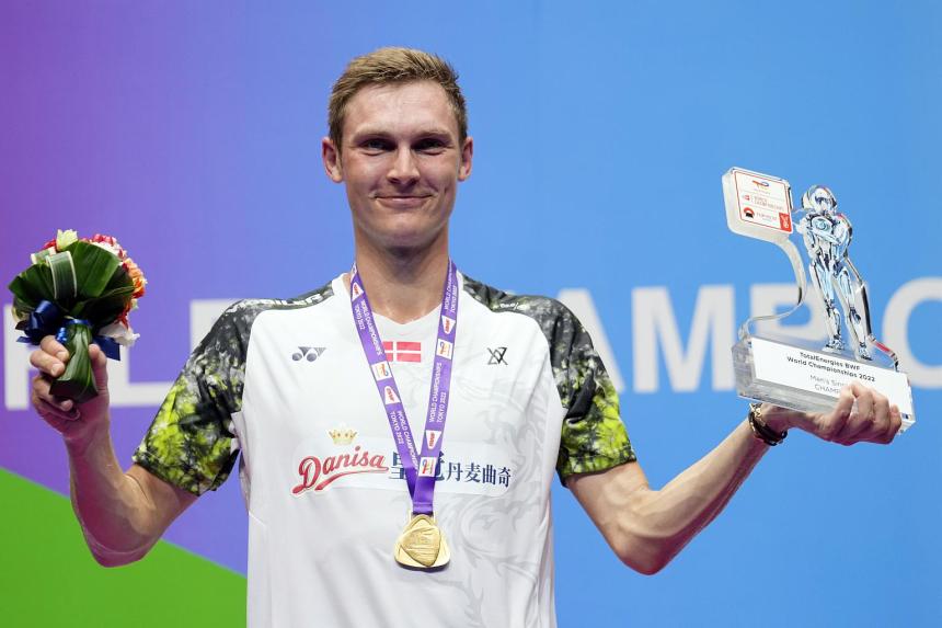 Badminton: Axelsen aims higher after claiming second badminton world ...