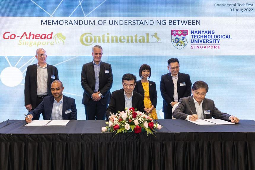Continental signs MOUs with NTU, Go-Ahead, Singtel and carmakers to ...