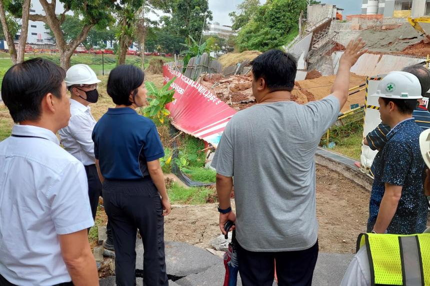 Clementi landslide: Close call for warehouse worker who passes area ...