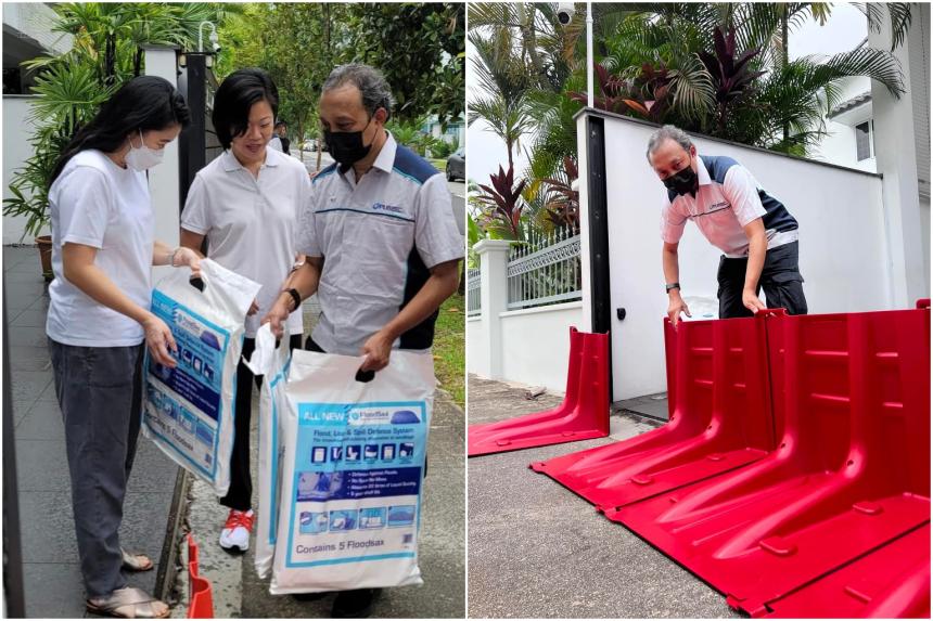 Clementi landslide: PUB distributing flood bags and flood barriers as ...