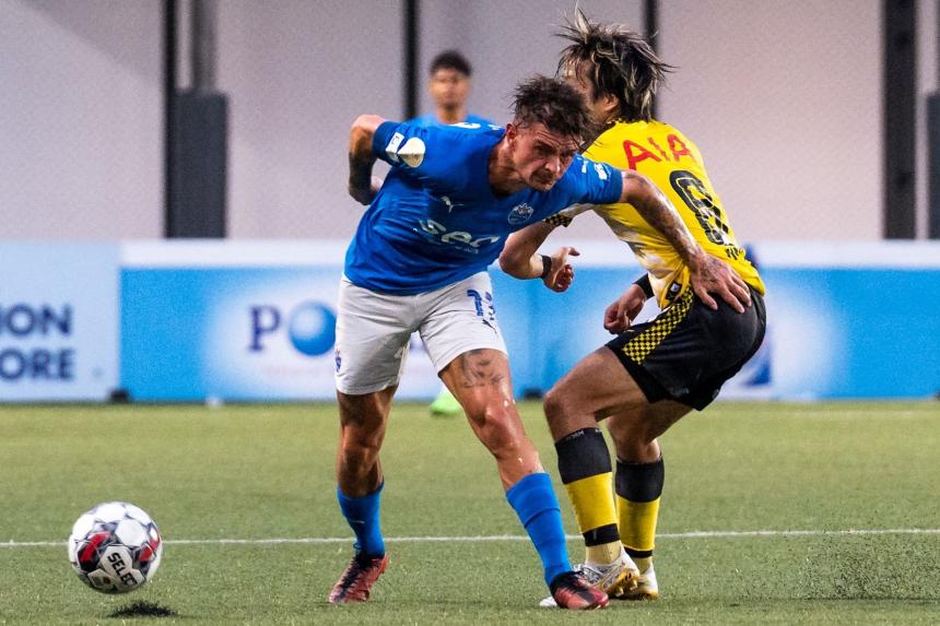 Football: Sailors beaten 2-1 at Tampines as Albirex seize SPL title ...