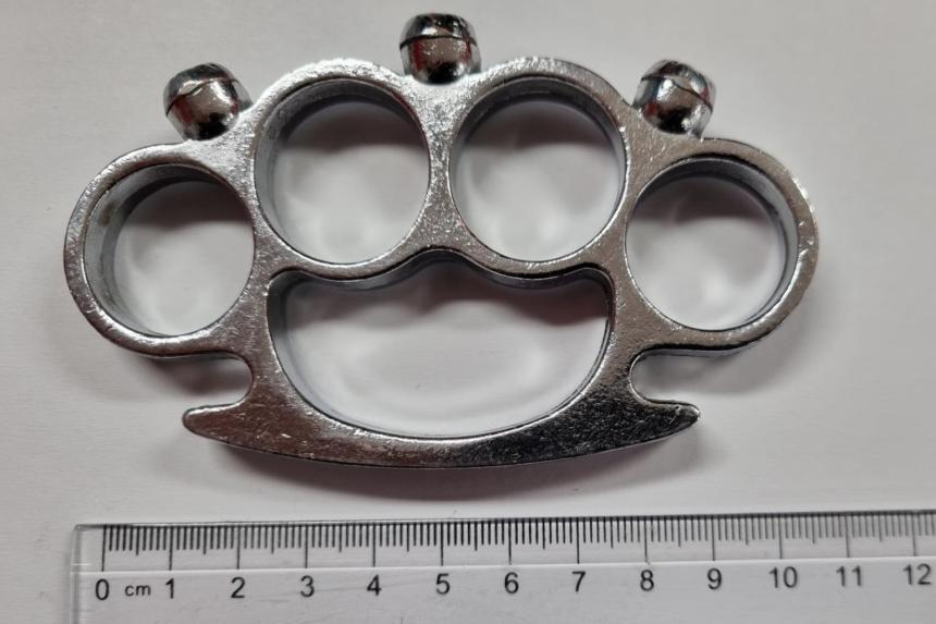 21-year-old carrying truncheon and hiding knuckle-duster in his ...