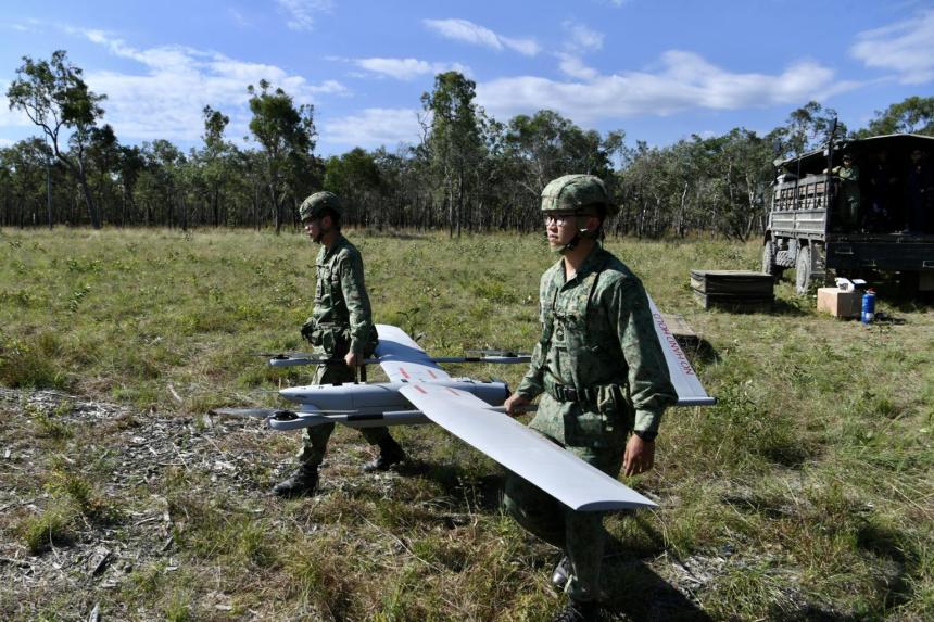 Singapore Army and RSAF link drones for the first time to give soldiers ...