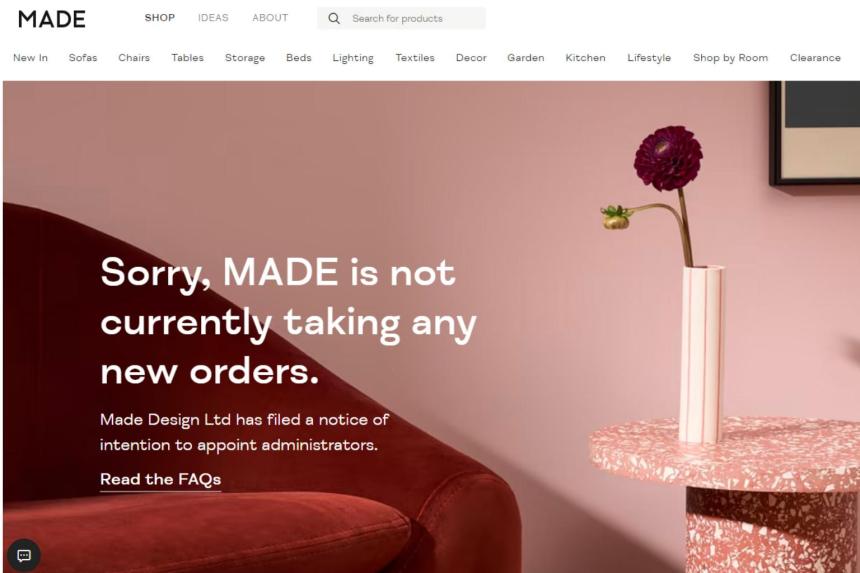 Made.com to file for insolvency as online retailer collapses | The ...