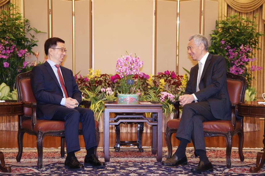 Chinese Vice-Premier calls on President Halimah and PM Lee | The Straits Times