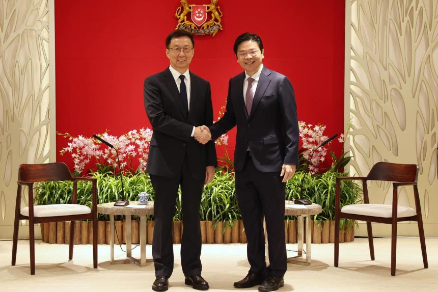 DPM Wong discusses bilateral cooperation with visiting Chinese Vice ...