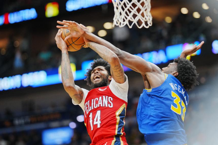 NBA: Brandon Ingram stars in return as Pelicans top skidding Warriors ...