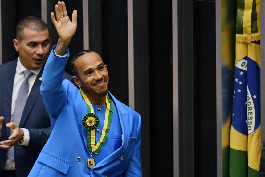 Formula 1: 'Now I'm one of you,' Hamilton tells Brazil as he becomes ...