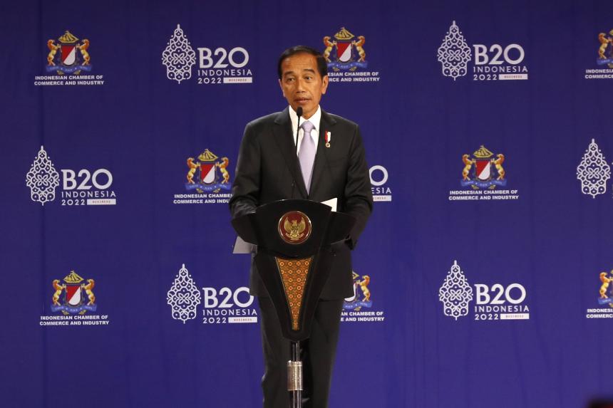 G 20 Indonesia Jokowi Warns Of Looming Food Crisis The Straits Times