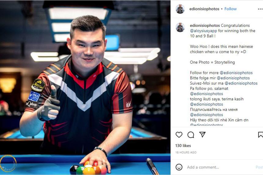Pool: Singapore’s Aloysius Yapp buzzing after delightful double in Florida | The Straits Times