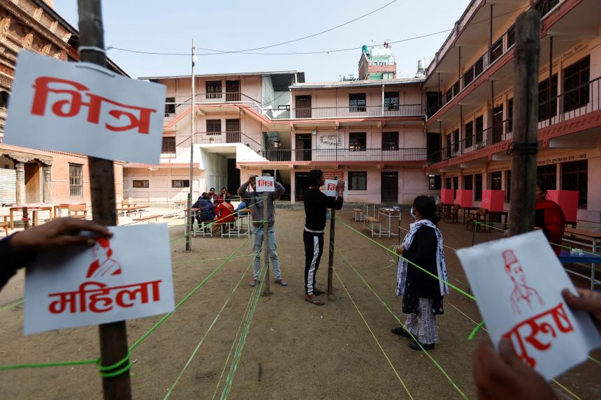 Nepal votes in polls coloured by downturn and discontent | The Straits ...