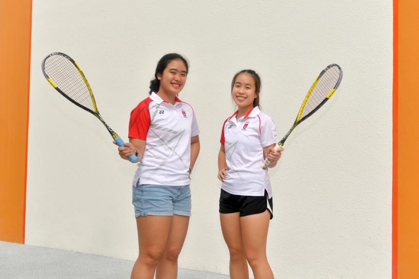 Squash: Two national junior players take gap year to train full-time | The Straits Times
