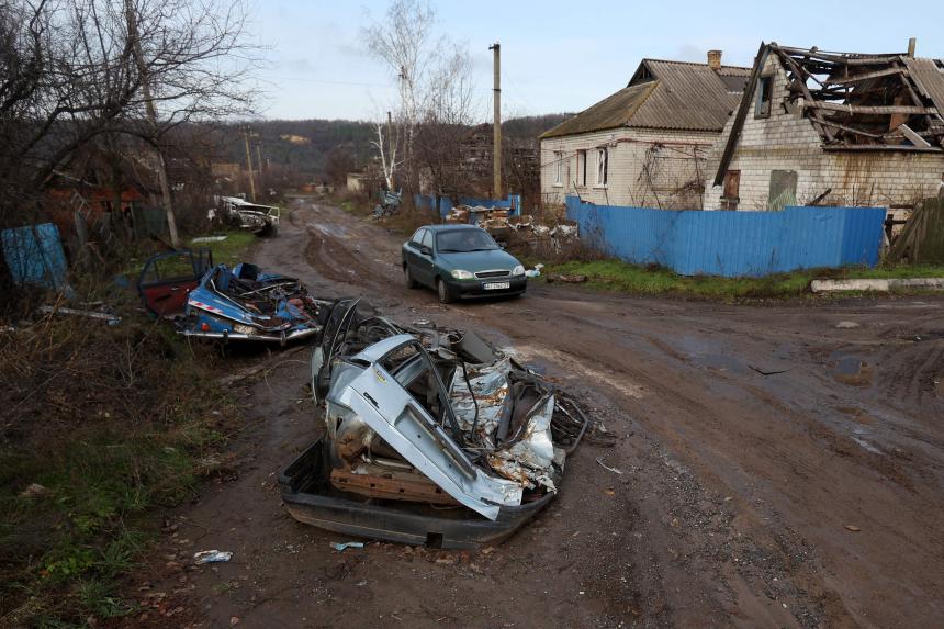 In a devastated Ukrainian village, winter brings more misery | The ...