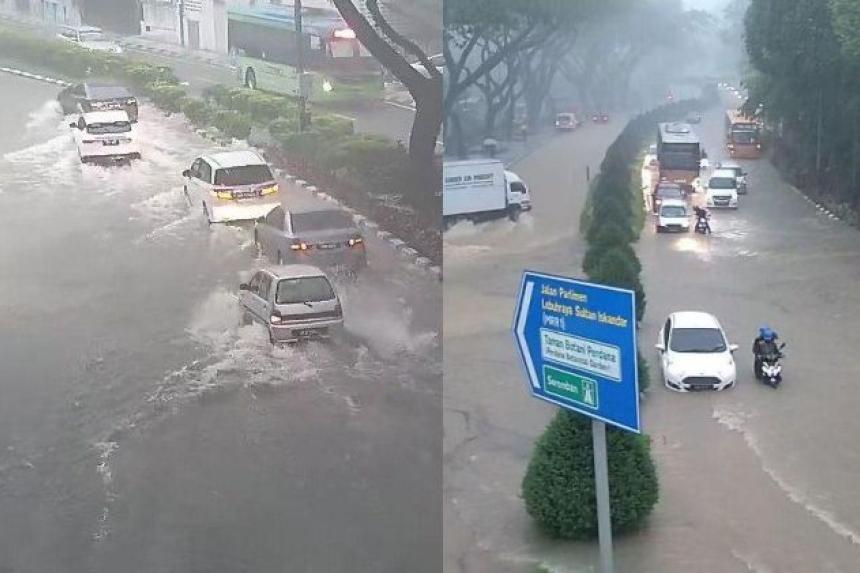 Flash floods hit Kuala Lumpur city centre after heavy downpour | The Straits Times