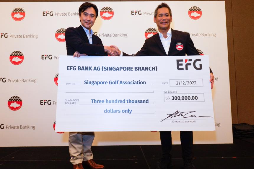 Golf: Swiss private bank EFG pledges $300k to support Singapore’s ...