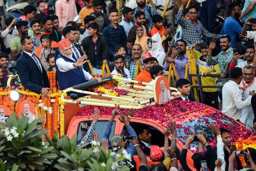 World’s biggest party revs up unstoppable Modi campaign machine | The Straits Times