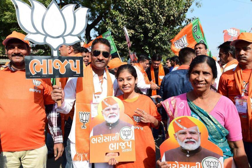 World’s biggest party revs up unstoppable Modi campaign machine | The Straits Times