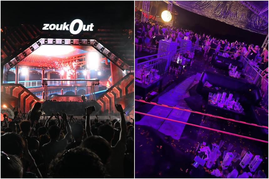 Part of VIP tent floor in ZoukOut sinks, no one hurt | The Straits Times